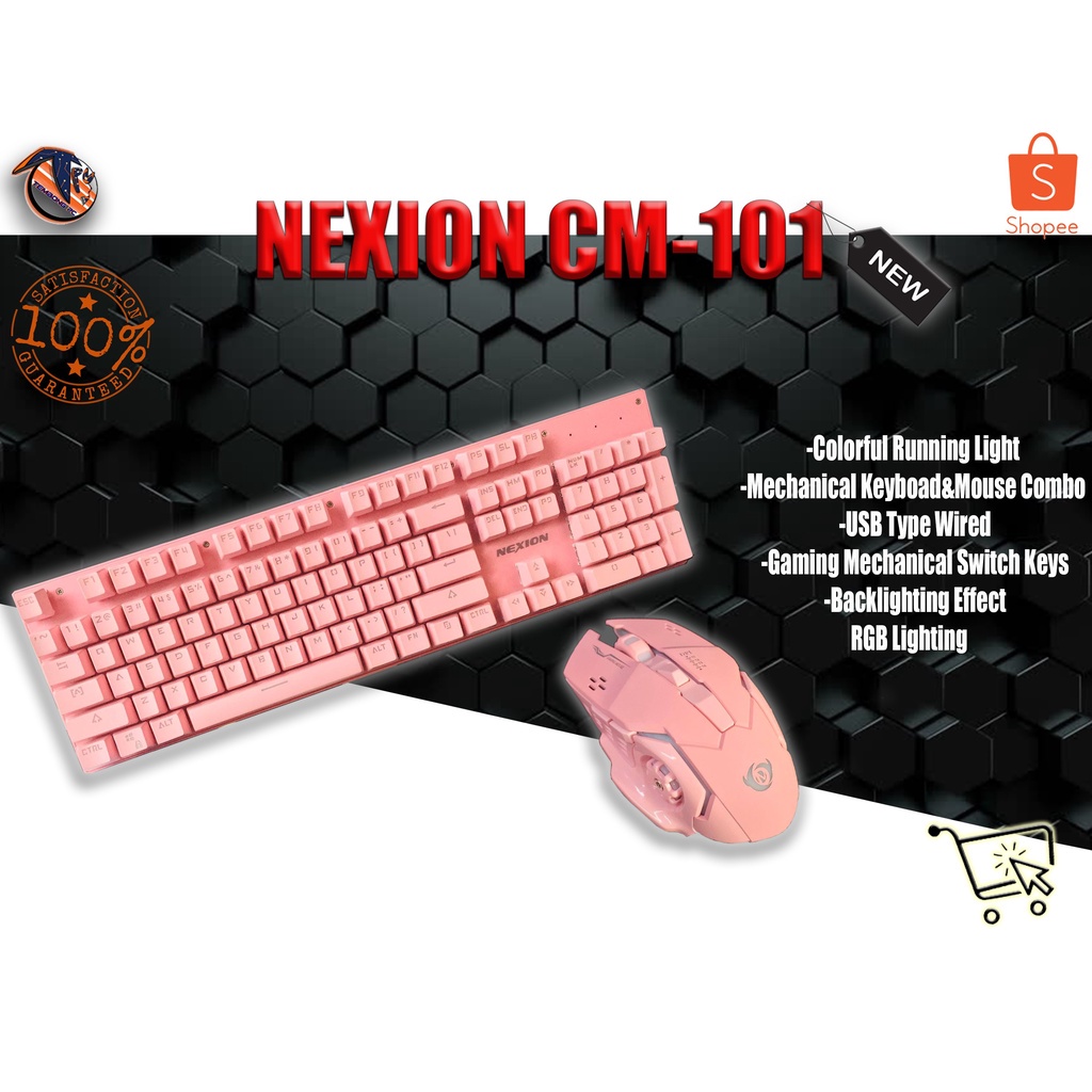 №ↂ NEXION CM-101 MECHANICAL KEYBOAR AND MOUSE | Shopee Philippines
