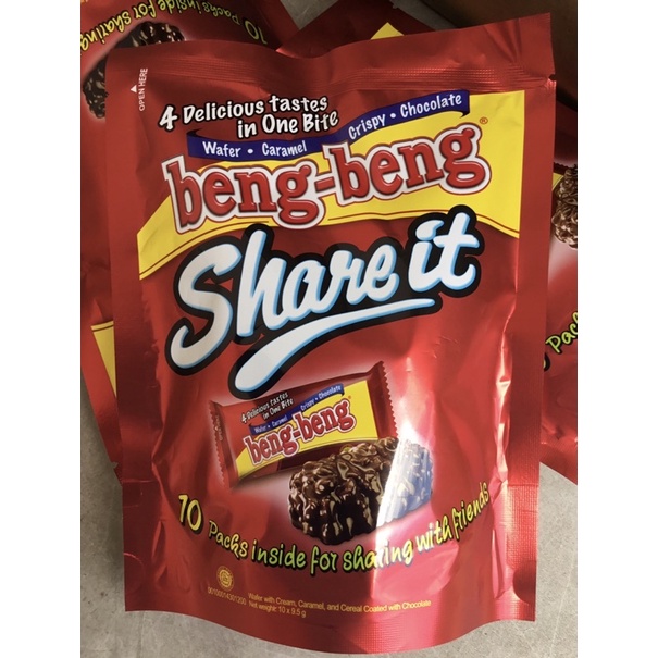 BengBeng Crispy Chocolate 10 packs inside (pouch) | Shopee Philippines