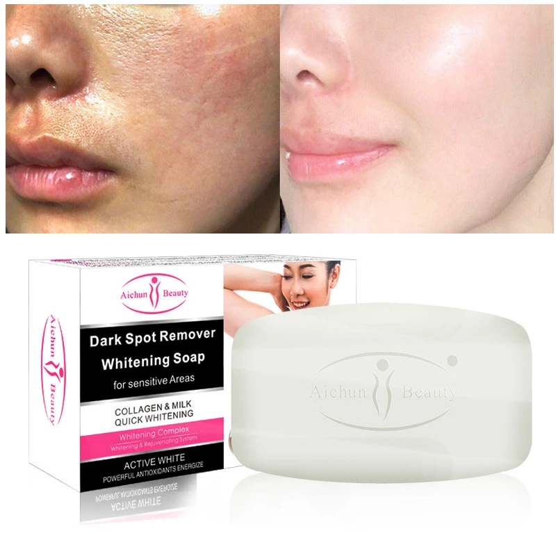 Aichun Milk Whitening Soap Areola Labia Melanin Desalinated Red ...