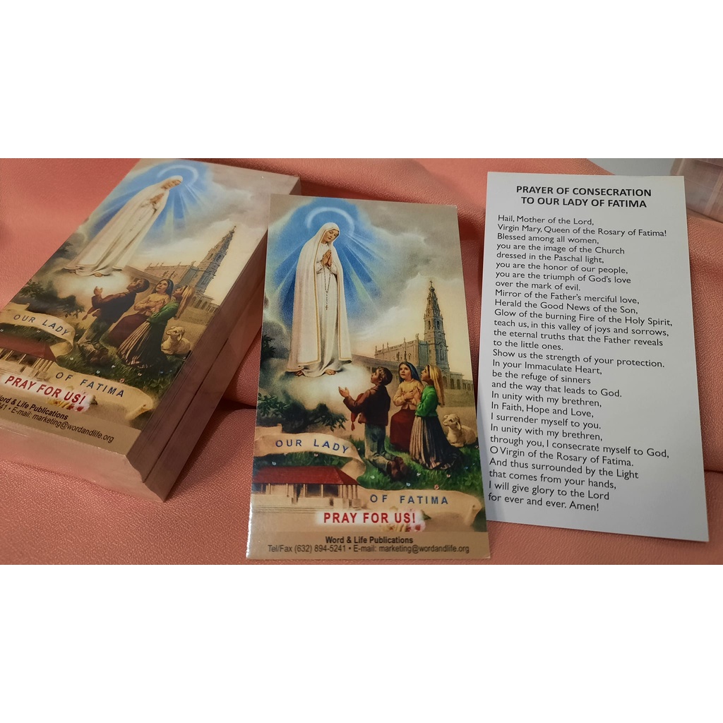 OUR LADY OF FATIMA STAMPITAS (PACK OF 100PCS) | Shopee Philippines
