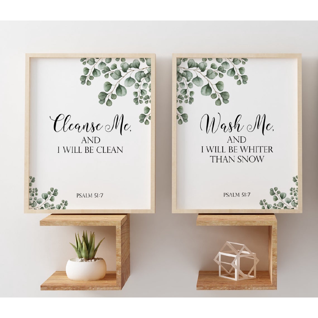 2pcs/set Cleanse Me and I Will Be Clean Wash Me and I Will Be Whiter ...