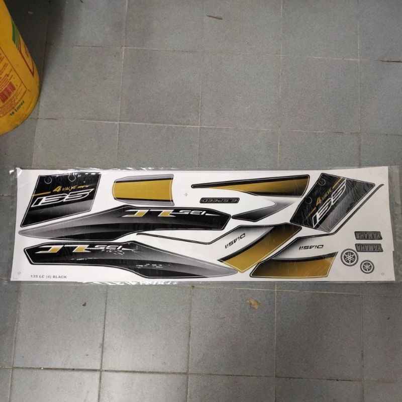 stiker body sticker stripe cover set (4) yamaha lc135 lc 135 lc135 v1 demak evo z | Shopee ...
