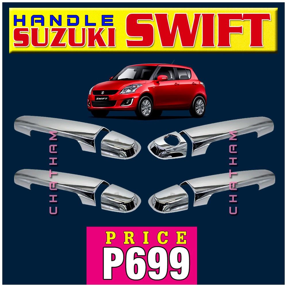 Door Handle Cover for Suzuki Swift 2012 2013 2014 2015 2016 2017 Chrome ...