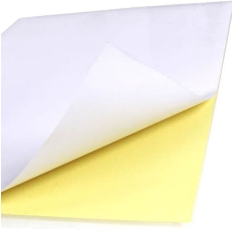 Hvs STICKER Paper A4 Size (One PACK Contains 20 Sheets) | Shopee ...