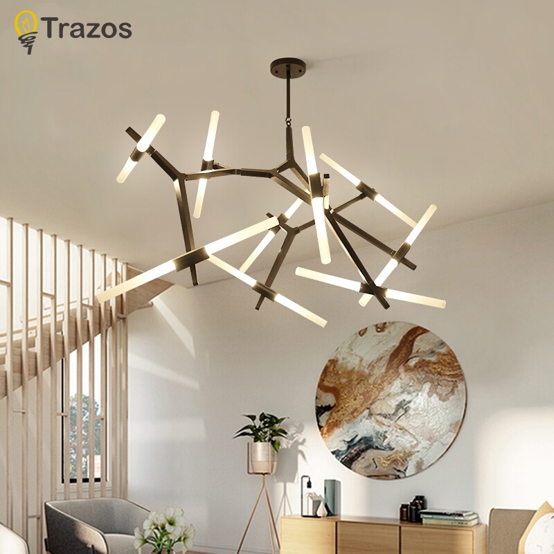 Trazos Nordic Led Ceiling Lights For Kitchen Living Dining Room Modern ...