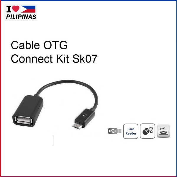 ilovepilipinas# S-k07 V8 OTG Connect Kit Cable For Android | Shopee ...