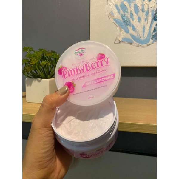 Pinky Berry Face And Body Scrub With Glutathione And Collagen Shopee Philippines