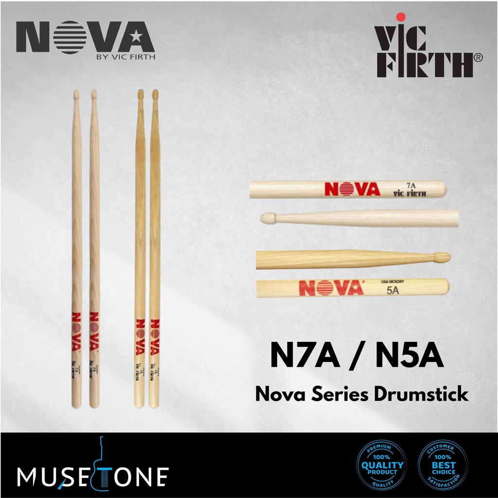 Vic Firth N7A / N5A Nova Drumsticks 7A / 5A Drumstick Hickory | Shopee Philippines