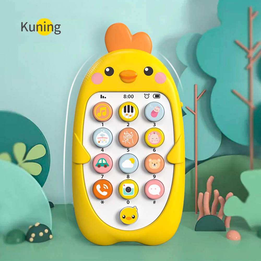 Baby Educational Mobile Phone Toy with Safe Silicone Teether and ...