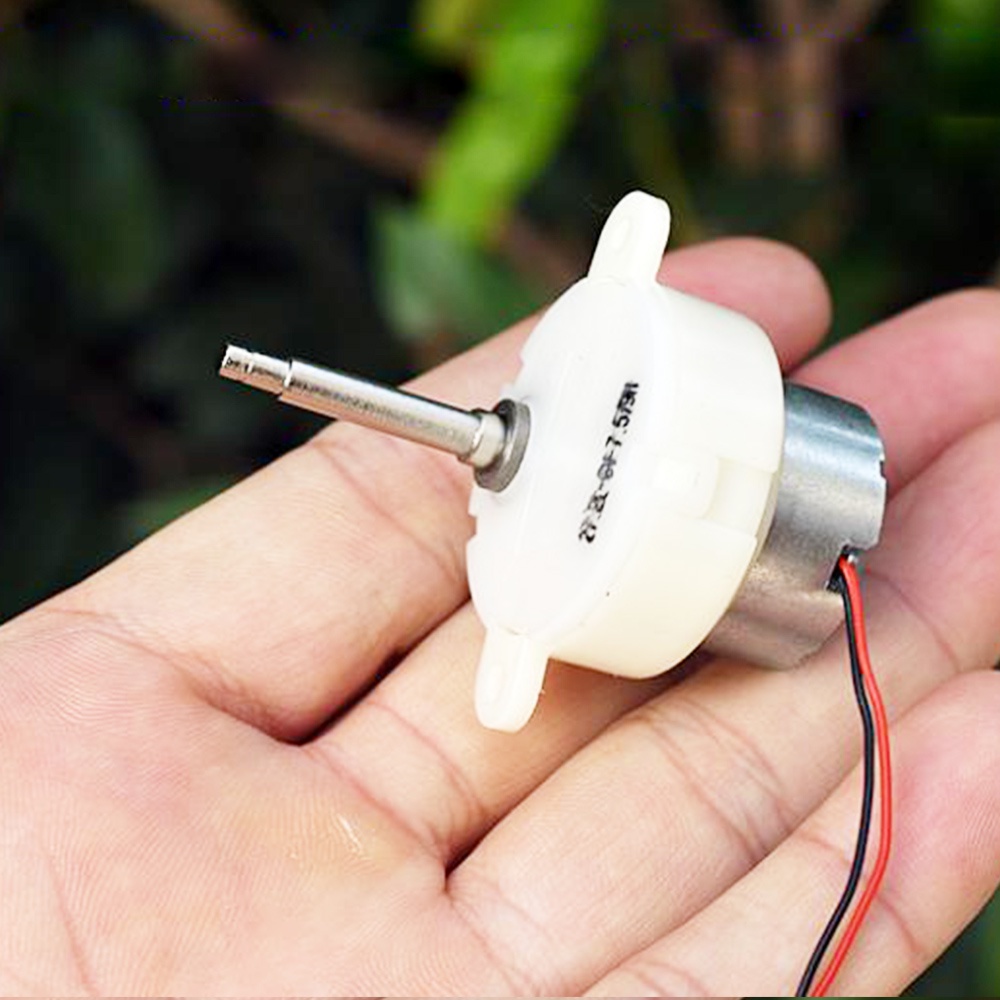 DC 3V-6V Round 300 Gear Motor 9RPM-18RPM Low Speed Long Axis Silent ...