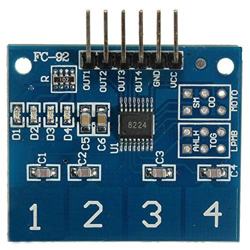 Ttp224 4-Key Capacitive Touch Keyboard | Shopee Philippines