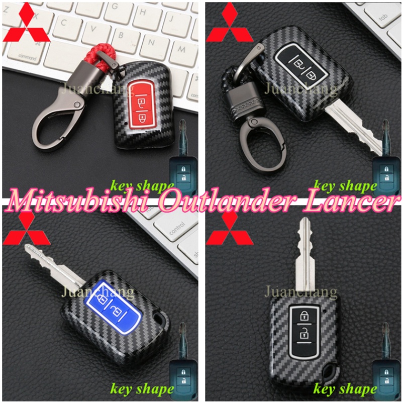 New Carbon ABS Fiber Pattern Car Key Cover Case for Mitsubishi ASX ...
