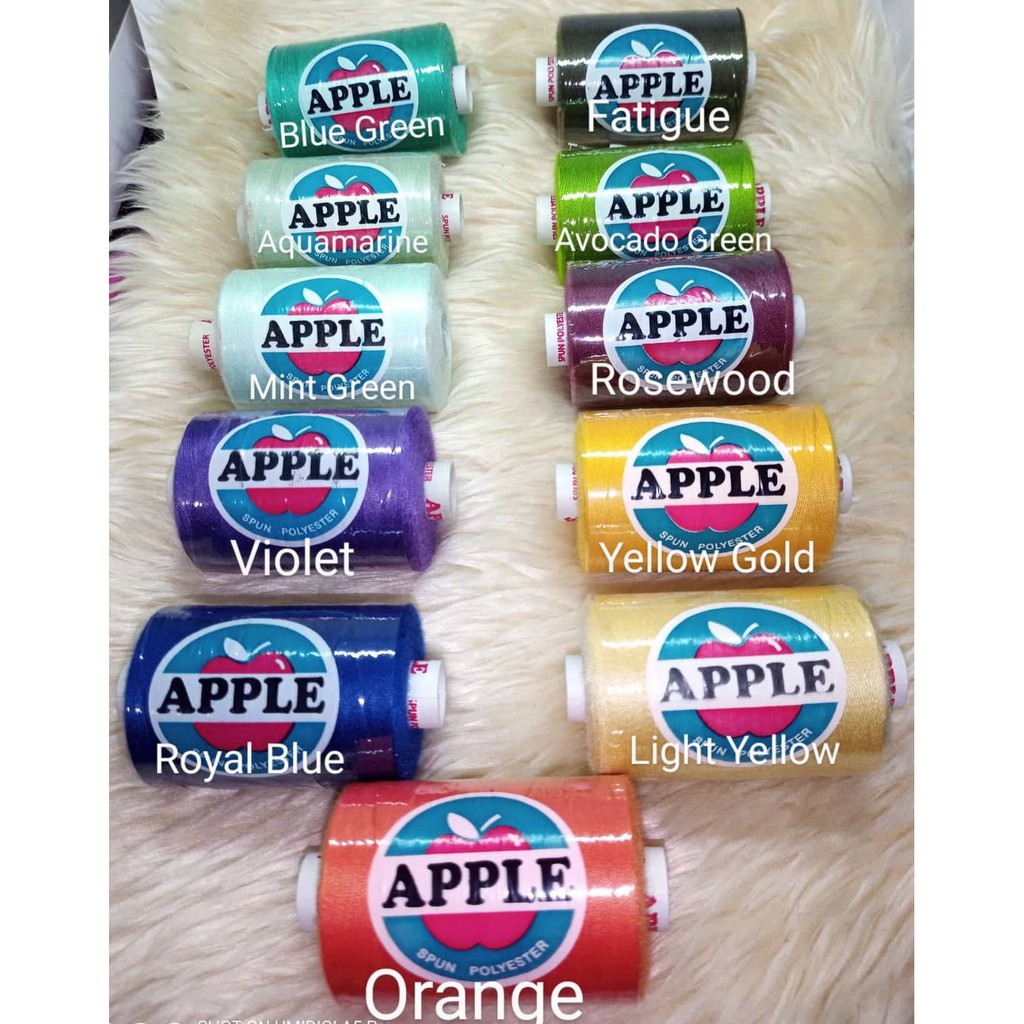 SEWING THREAD APPLE BRAND SPUN POLYESTER 2nd batch | Shopee Philippines
