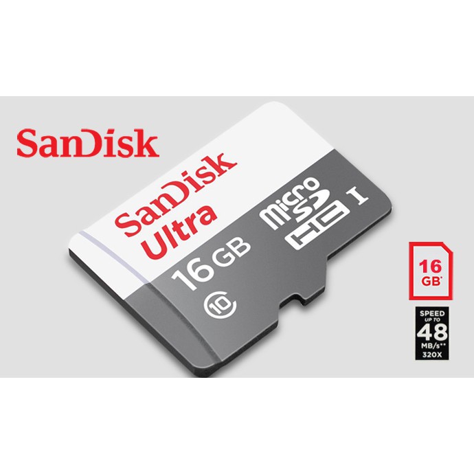Sandisk Ultra Microsd Memory Card 16GB 48MB/s | Mmc 16gb Class 10 (NO ...