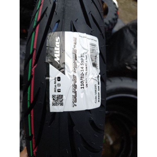 110/80-14 59P TL Touring Force-SC (MITAS) | Shopee Philippines