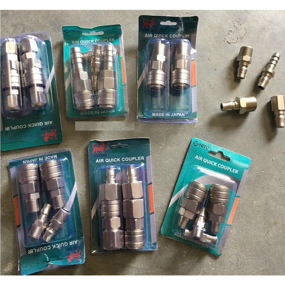 Japanese pneumatic quick coupling SH+PH, SM+PM, SF+PF,SP+PP | Shopee ...
