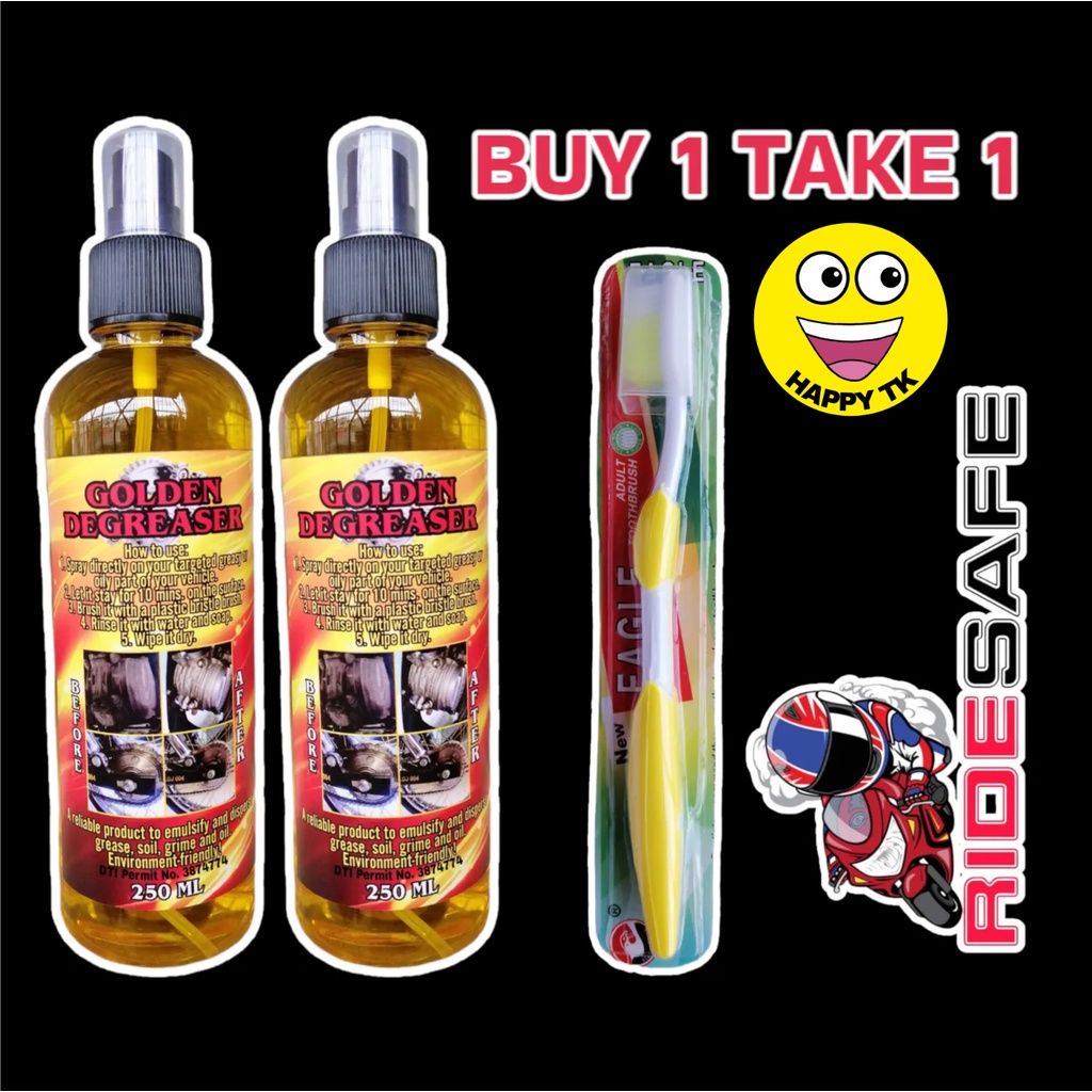 Golden Degreaser BUY 1 TAKE 1 with free BRUSH and STICKERS Engine ...