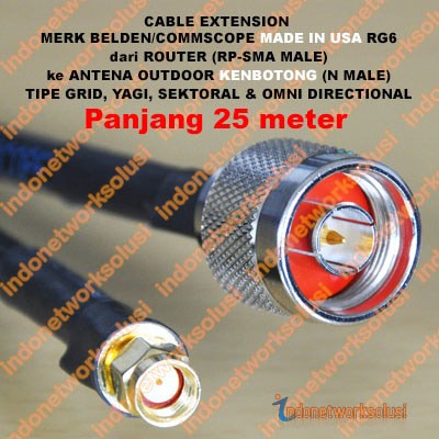BELDEN EXTENSION CABLE KENBOTONG for YAGI OMNI SECTOR GRID ANTENNA (25m) | Shopee Philippines