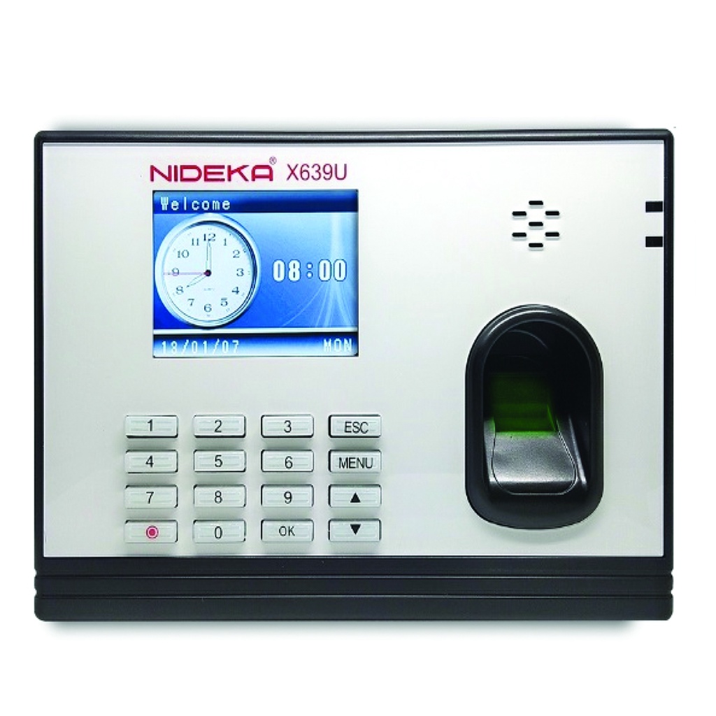 Nideka Bundy Clock X639 Stand-Alone Biometrics | Shopee Philippines