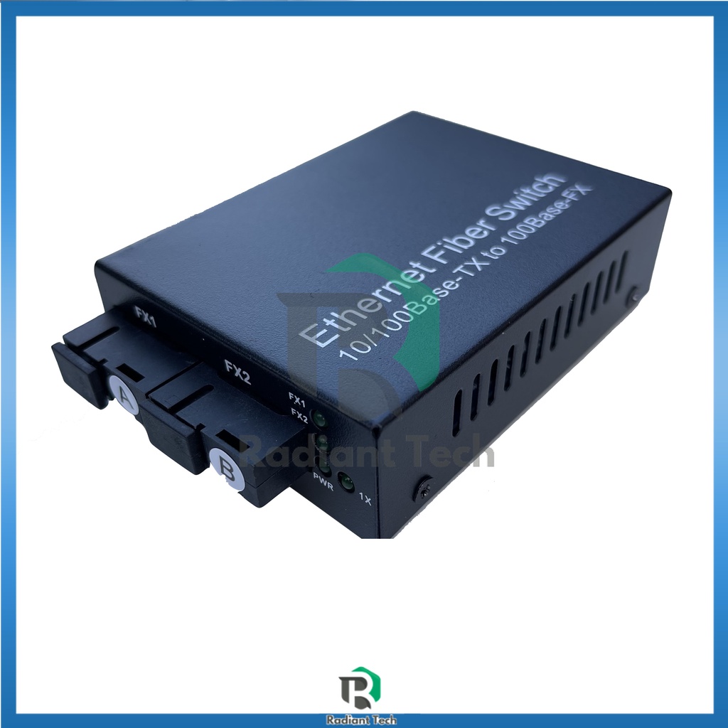 Fiber Switch 2 SC Port 1 RJ45 Port 10/100M Media Converter Ethernet Fiber Switch | Shopee ...