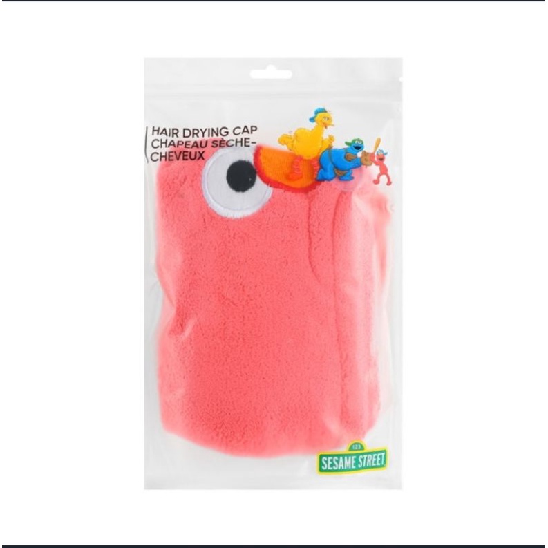 Miniso X Sesame Street Hair Drying Cap Hair Towel Head Towel | Shopee ...