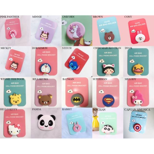 Queen SHOPPINH MALL POP SOCKET CHARACTER CARTOON CUTE 3D POP SOCKET HP ...