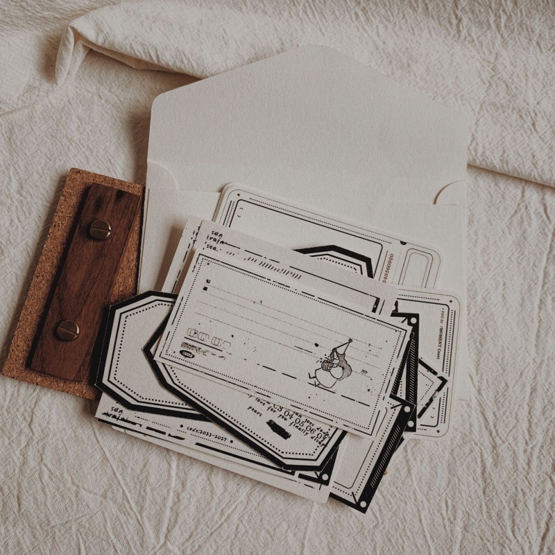 ENWEI 30 Pcs Broken Paper Series Vintage Sticky Notes for Journal ...