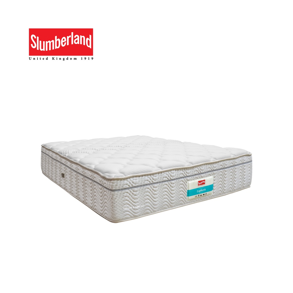 Slumberland Euphoria Mattress | Thickness: 12" | 930 Spring Count (King ...