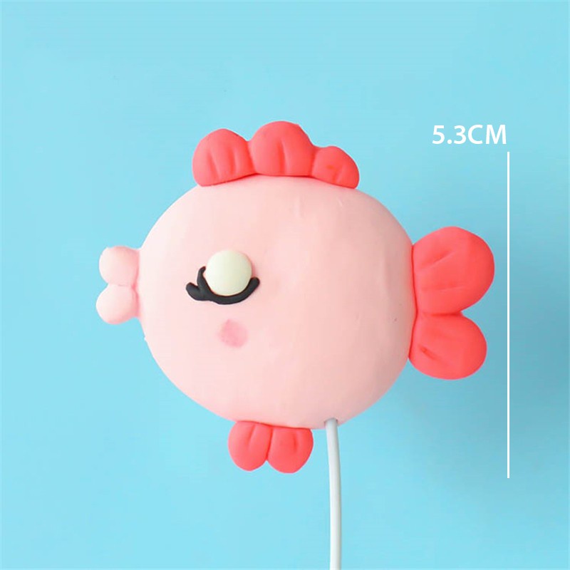 Cute Sea Animals Cake Topper Octopus Seahorse Cake Decor Mermaid Party ...