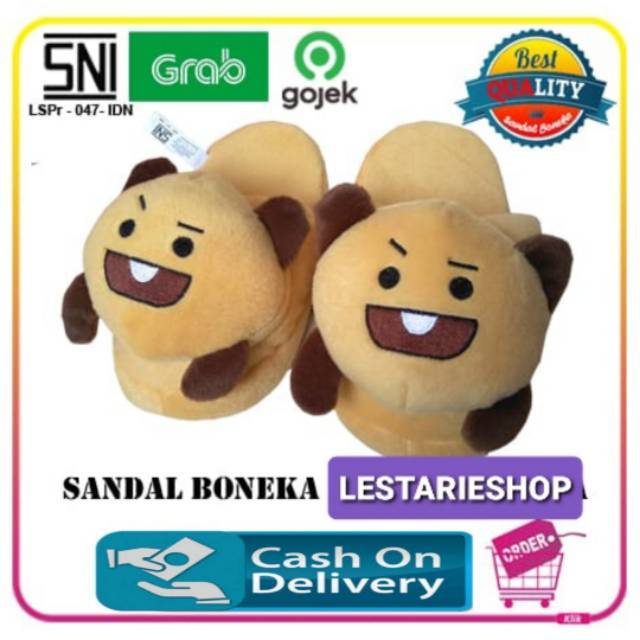 Bts SHOOKY House Slippers For Children Adults Cute Character Dolls ...