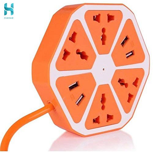 JH Power Socket 4-USB Heavy Duty Extension Board Hexagon Electrical ...
