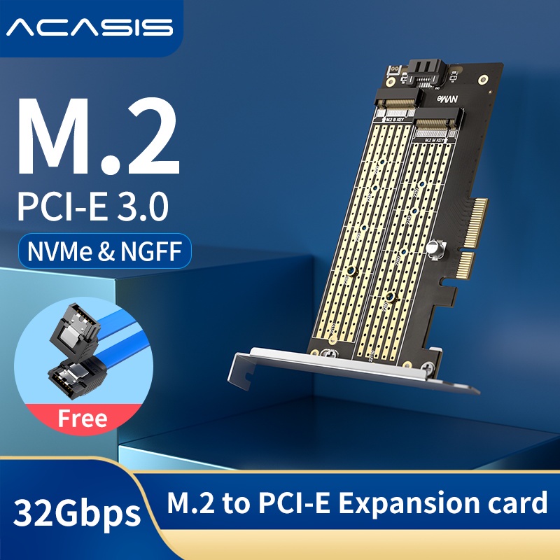 ACASIS NVME PCIe Adapter,M.2 NVME To PCI-E 3.0 x4/8/16 Expansion Card ...