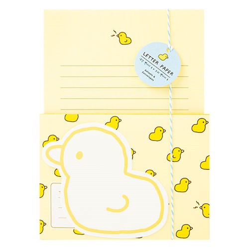 Artbox From Korea Yellow Duck Square Dome Song Letter Writing Paper And ...