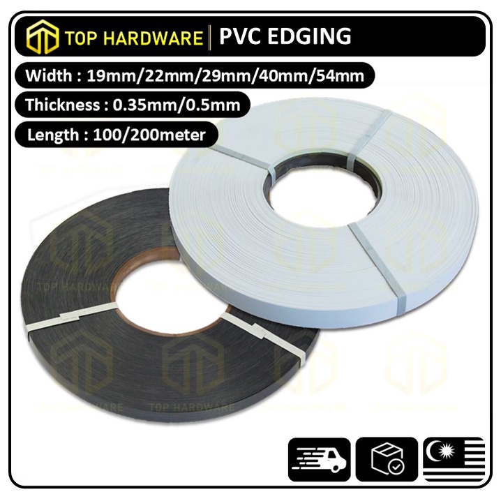 TOP 0.5mm PVC Edging Banding for Wood Plywood MDF Sisi Papan (19mm/22mm ...