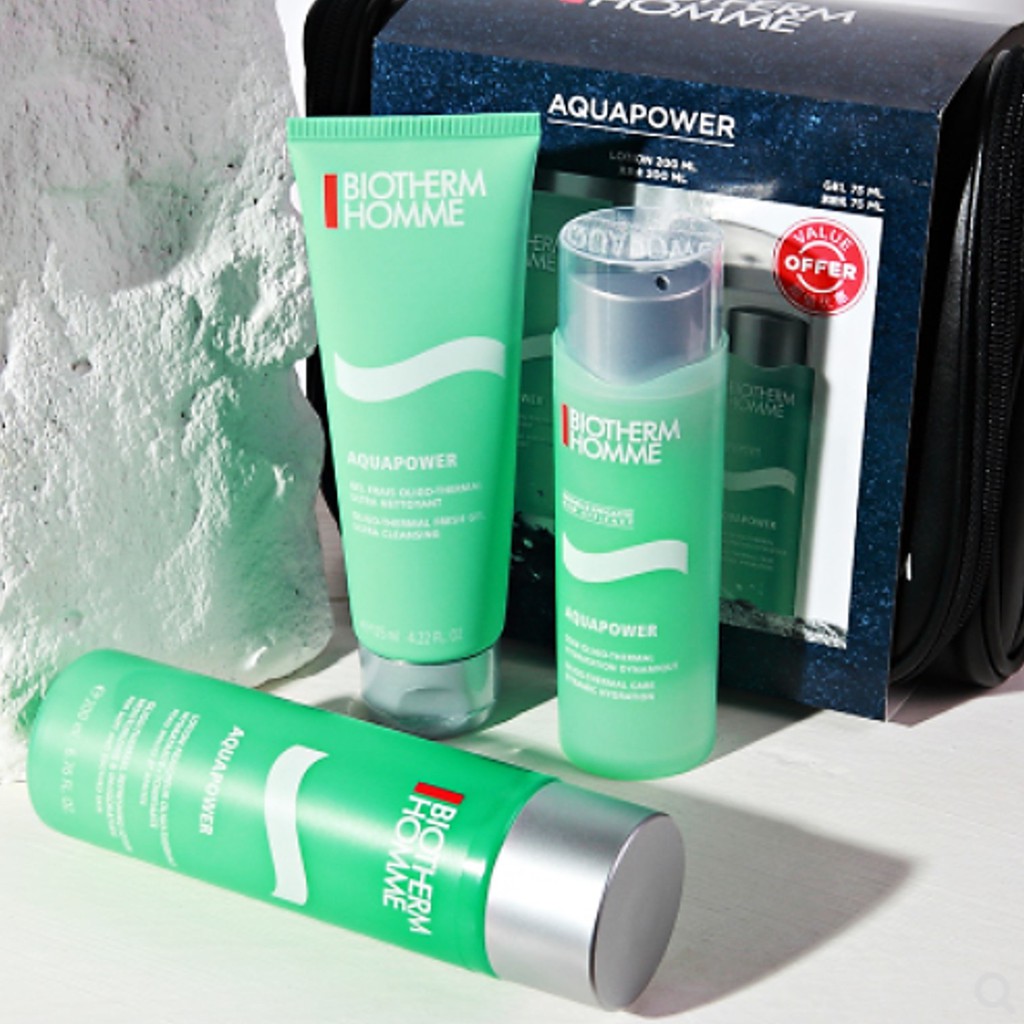 Biotherm Homme AQUAPOWER Bag Set 400ml Men's Facial Skin Care Product ...