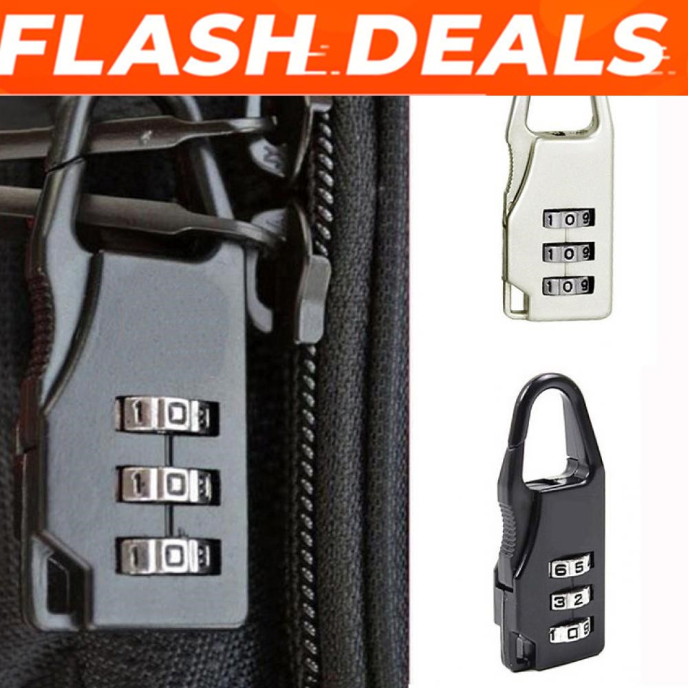 New Mini Code Luggage Suitcase Padlock Diary Password 3 Digit ...