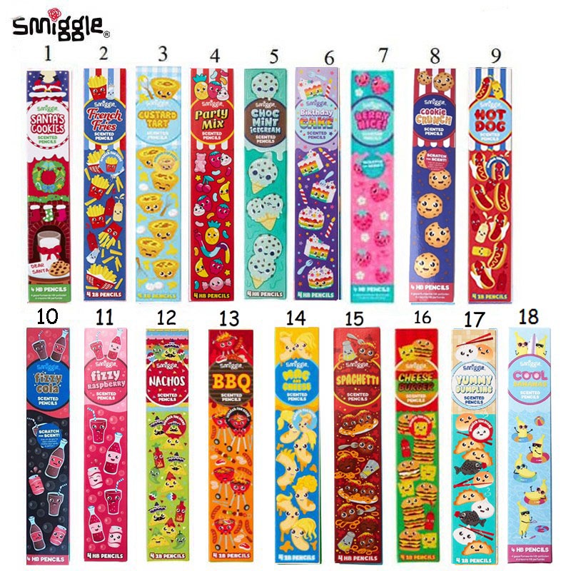 Smiggle Scented Pencil Pack x 4 Original | Shopee Philippines