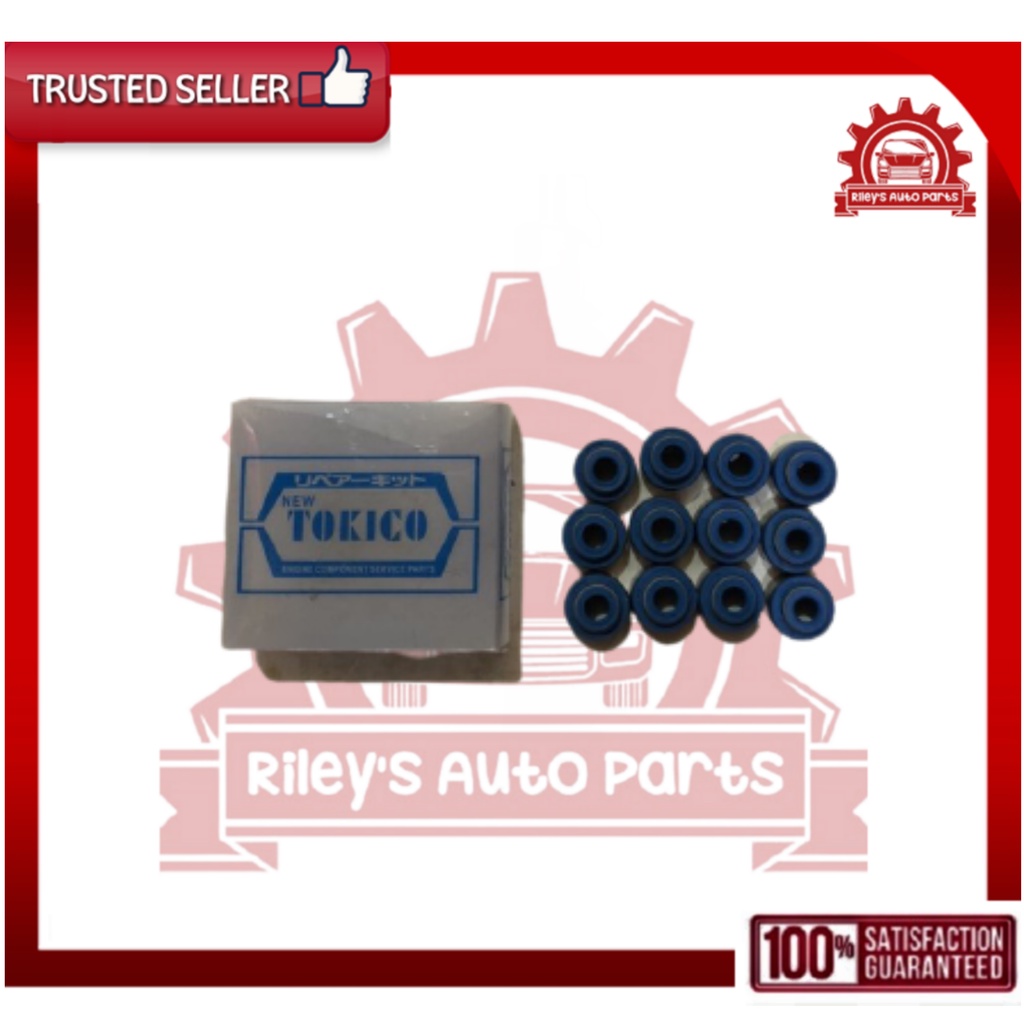 NEW TOKICO VALVE SEAL SET(12pcs) FOR MITSUBISHI LANCER 4G13/15 12V 93 ...