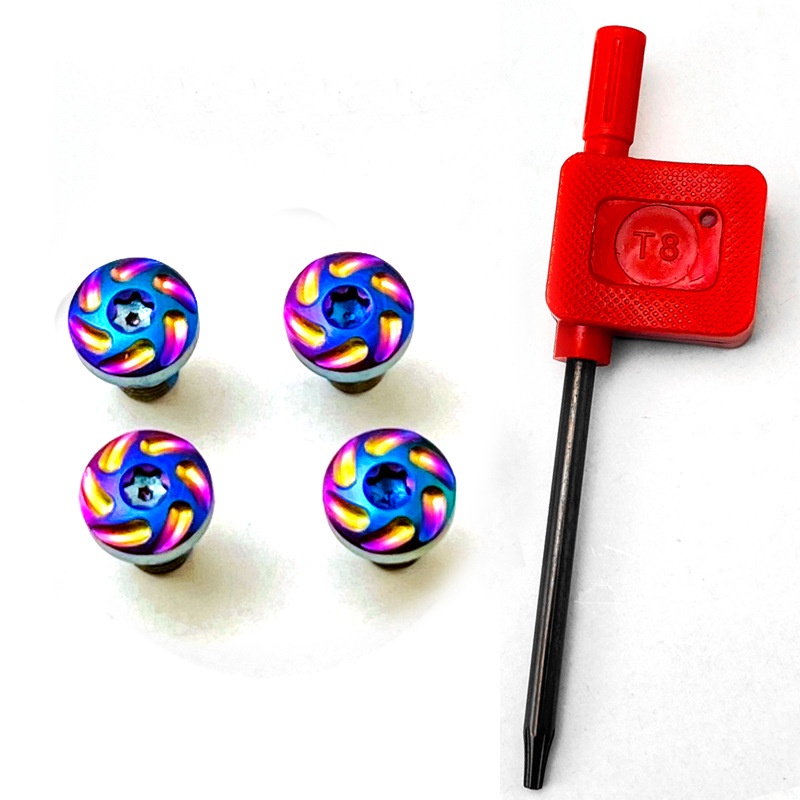 Multicolor CNC Stainless Steel Screws Bolts T8 Torx Key for 1911 Grips ...