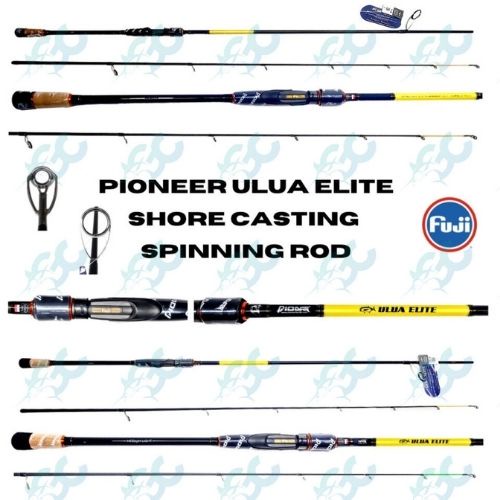Pioneer ULUA Elite Shore Casting 862L / 862ML Spinning Fishing Rod ...