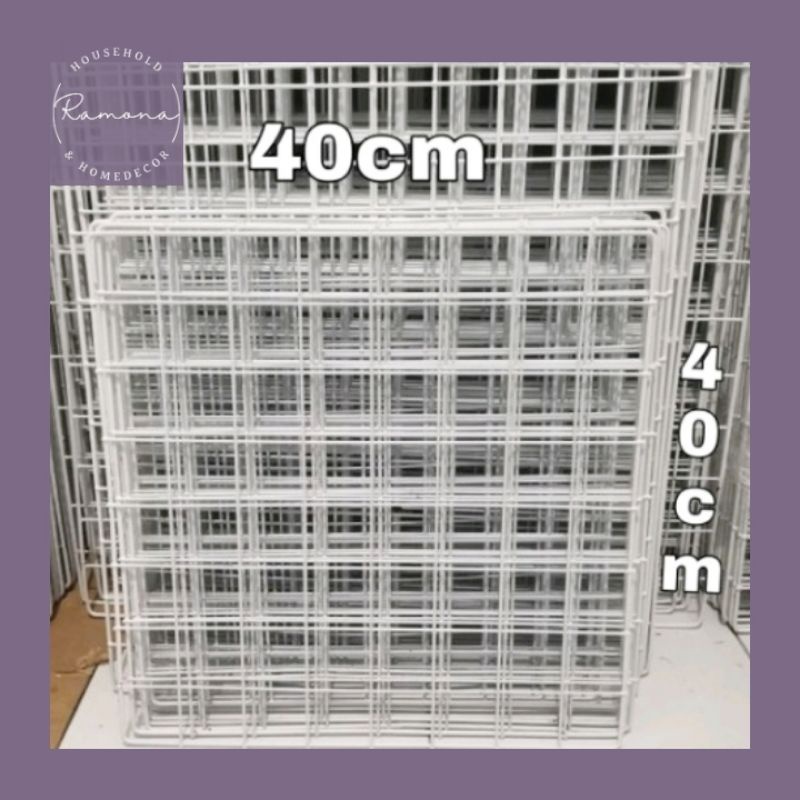 40cm x 40cm Iron Grid Metal Wire Screen Mesh Wall Decor | Shopee ...
