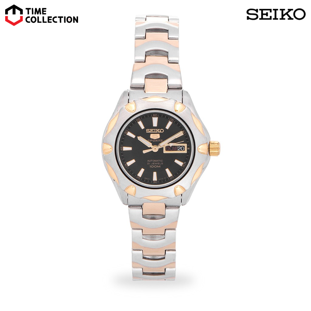 Seiko 5 Sports SYMJ48K1 Automatic Stainless Steel Strap Watch For Women ...