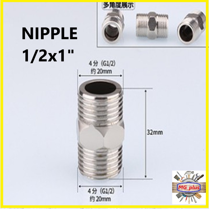 304 Stainless Steel Fittings ZG1/2'' Pipe Connector Water Hose Pipe Fittings Home Improvements ...