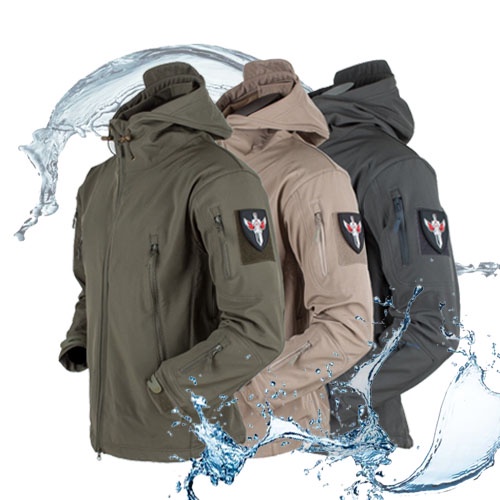 Waterproof Jacket Hoodie Ridding Jacket With Zipper Shark Skin Jacket ...