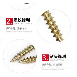 COD 100PCS Tex Screw For Wood Roof Screw Wood Job Screw 1inch 1 1/4,1 3 ...
