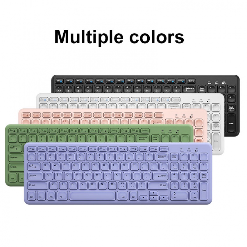 BOW 2.4G Wireless Keyboard & Mouse Set With USB Receiver Office Ultra ...