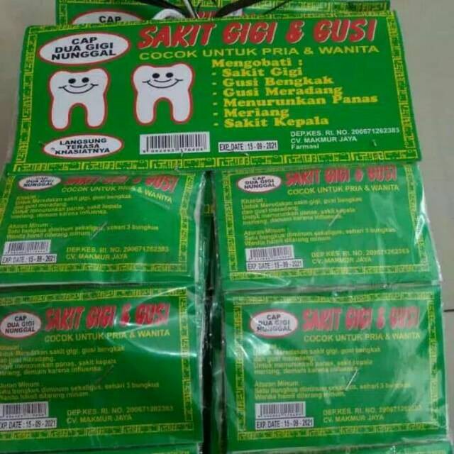 Teeth & Gum Pain Relief 1 renceng 20 Sachets | Shopee Philippines