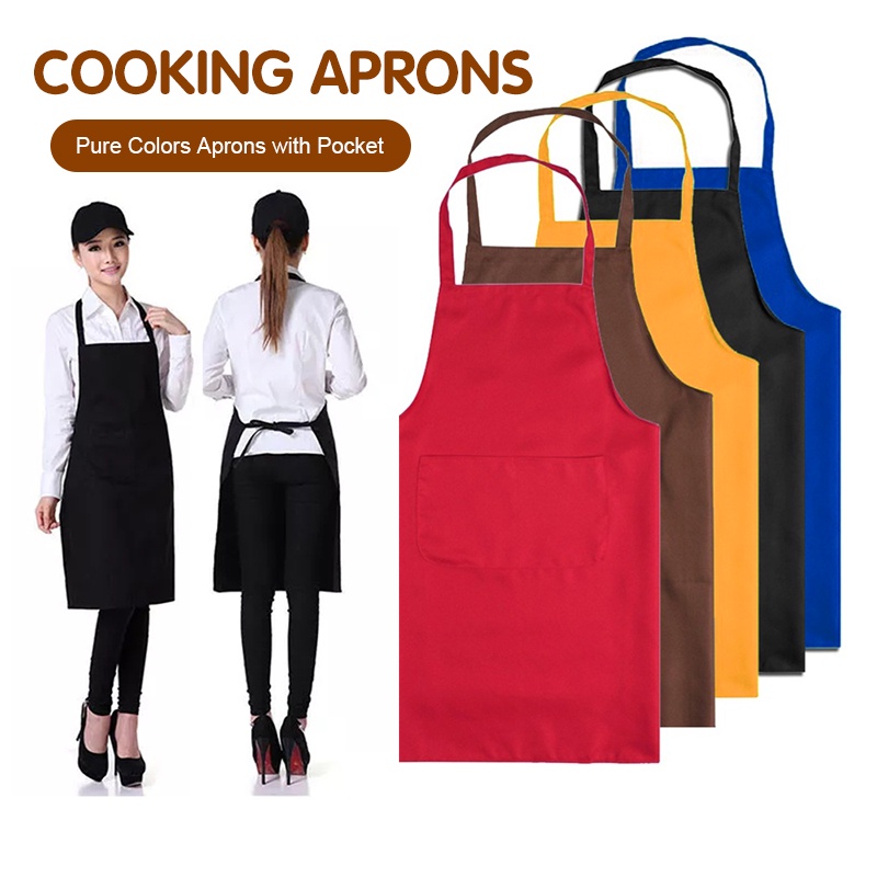 Washable Apron Hang Neck Apron Kitchen Apron Coffee Shop Fashion Apron ...