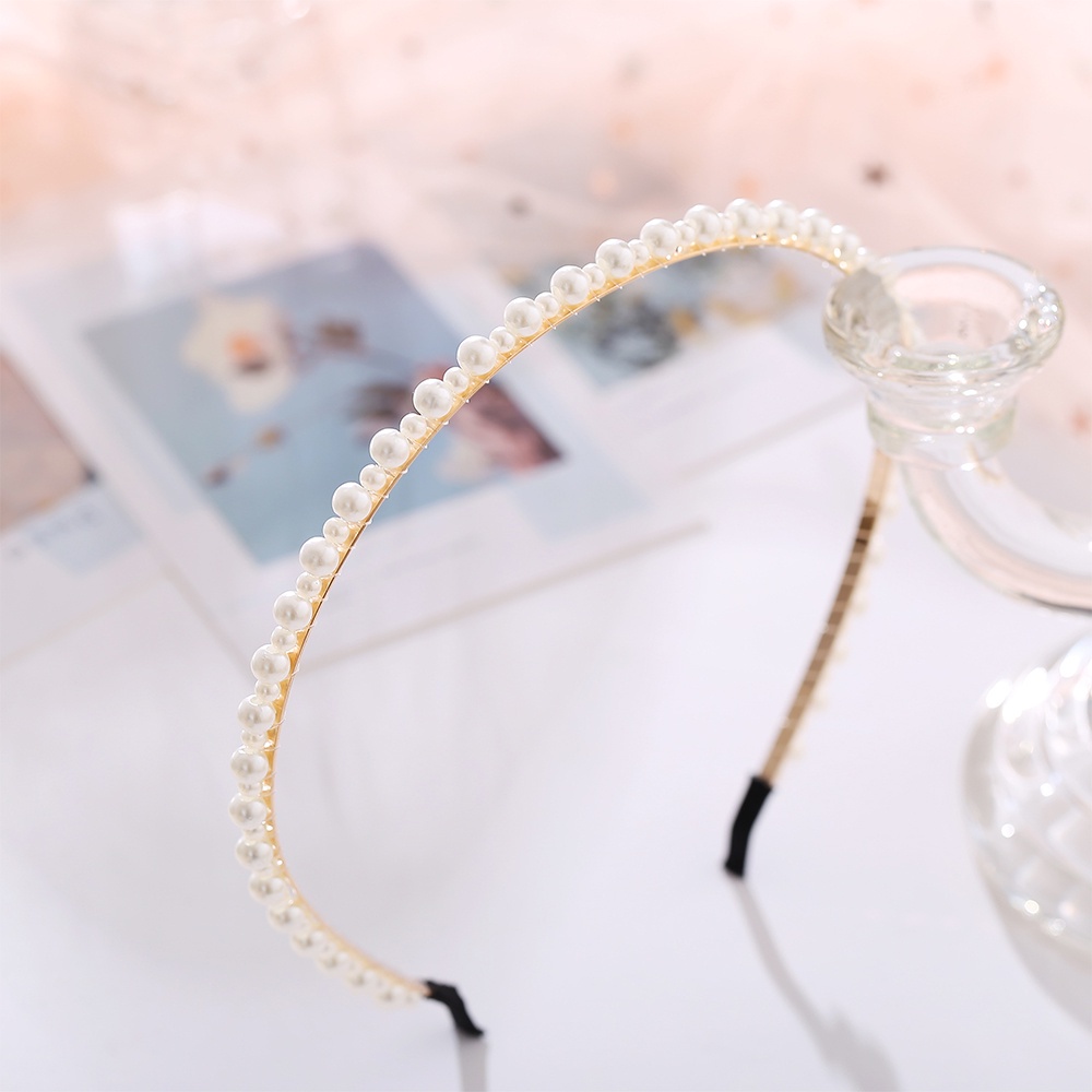 IFYOU Fashion Korean Butterfly Pearl Headband Elegant Shell Headband ...
