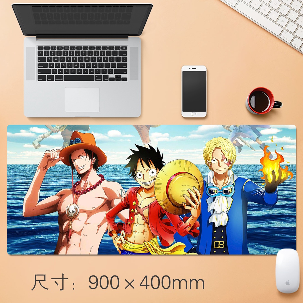 Anime One Piece Mouse Pad Oversized Luffy Sauron Empress Isnami Cartoon ...